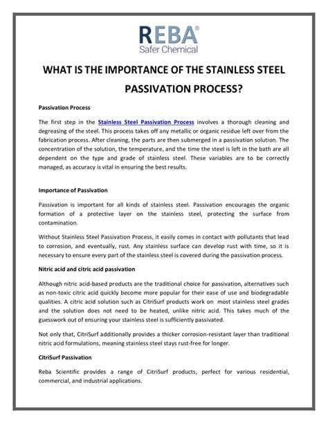 Ppt Stainless Steel Passivation Process Powerpoint Presentation Free Download Id11319592