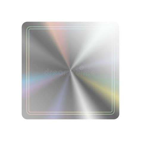 Hologram Label Icon Product Certification Symbol Realistic Shape For