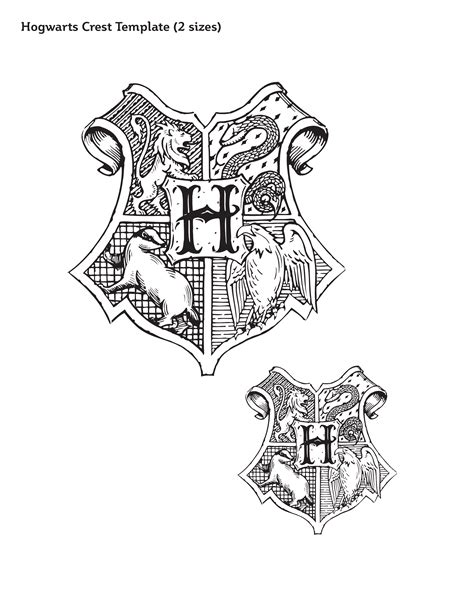 Hogwarts Crest Template
