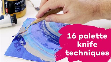 16 Palette Knife Techniques Youtube