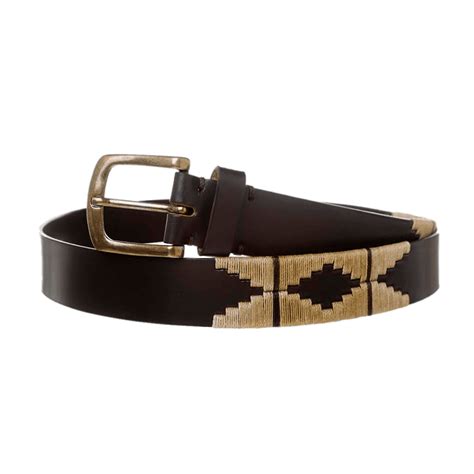 Cinturon Con Linea En Punta Modelo Belgrano Pampas Way