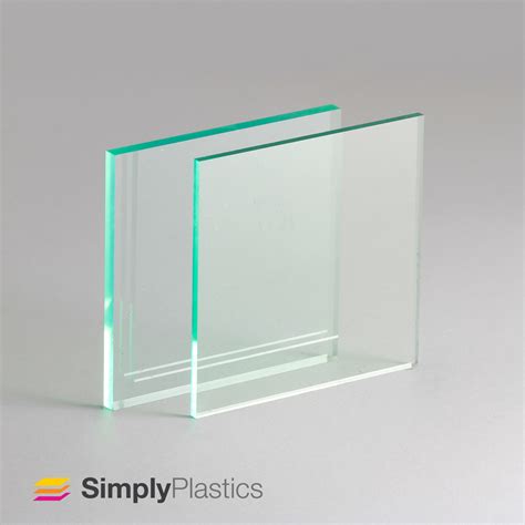 Glass Look Green Edge Acrylic Perspex Sheet A3 A4 A5 Choose