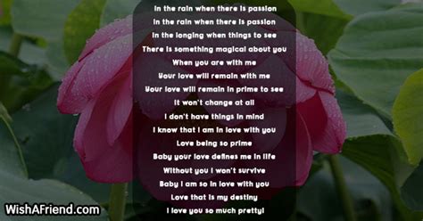 In The Rain When There Is Passion True Love Poem
