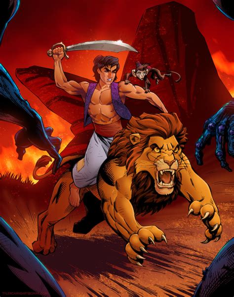 Aladdin And Simba By Tylercairnsart On Deviantart