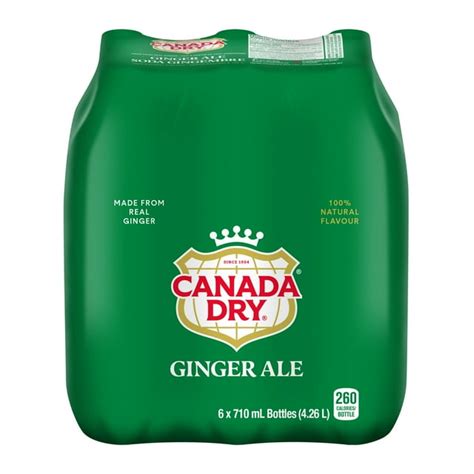 Canada Dry® Ginger Ale 710 Ml Bottles 6 Pack Walmartca