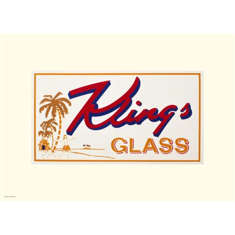 Affisch Kling Glass