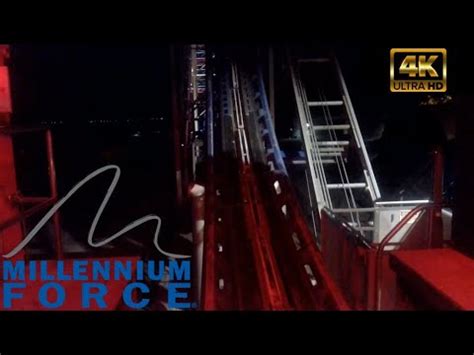 Millennium Force Last Ride Of The Night Front Row Pov 4k Non Copyright