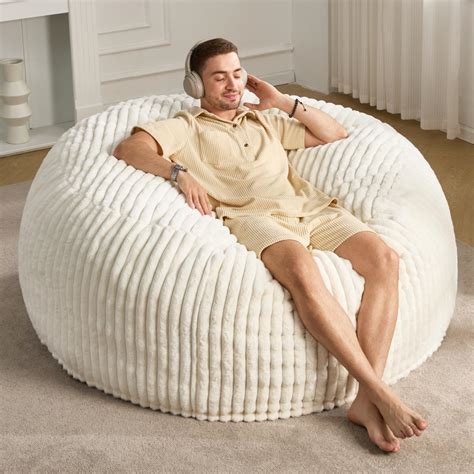 Hobestluk 5ft Bean Bag Chairs For Adults Large Beanbag