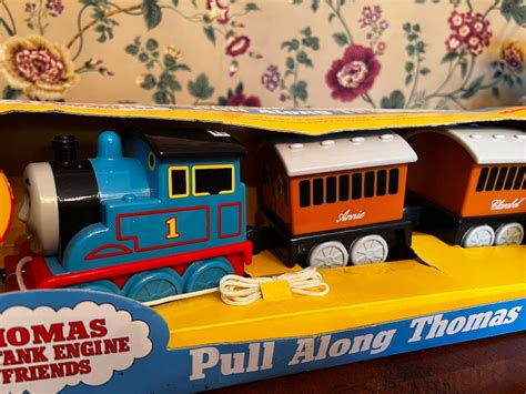 Vintage 1997 Thomas The Tank Engine Pull Toy Clarabel Annie New Etsy