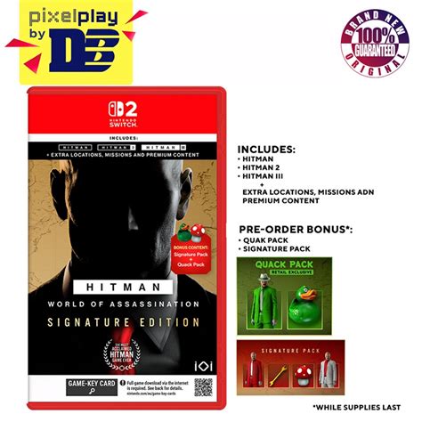 Nintendo Switch 2 Hitman World Of Assassination Signature Edition