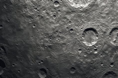 Moon Surface With Lunar Craters Ai Generative Stock Illustration Illustration Of Galaxy