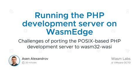webassembly and sockets php development server on wasmedge r serverside