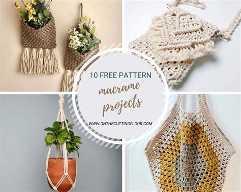 Free Pattern Alert 10 Macrame Projects For Free On The Cutting Floor