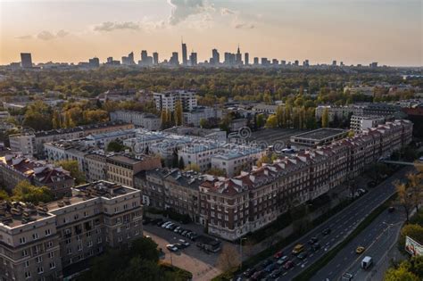 Buildings In Mokotow District Warsaw Poland Editorial Stock Image