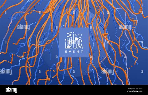 Connection Structure With Dynamic Particles Abstract Background With