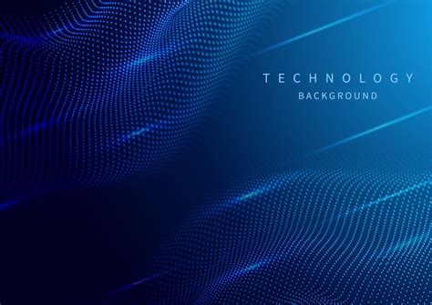 Premium Vector Abstract Digital Landscape With Flowing Particles