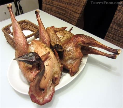 Juicy Roasted Peacock Crispy On The Outside Trippy Food