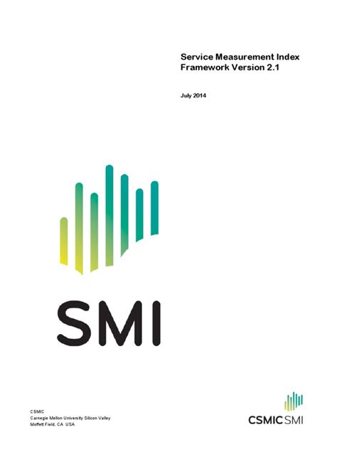 Service Measurement Index Pdf Information Security Service Level Agreement