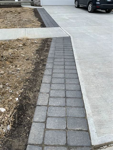 Black Paver Driveway Extension