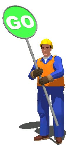 Crossing Guard With Funny Go To Bed Sign Animated  Cool Animations