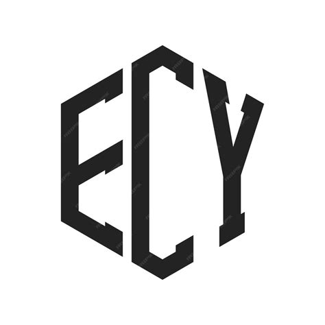 Premium Vector Ecy Logo Design Initial Letter Ecy Monogram Logo Using Hexagon Shape
