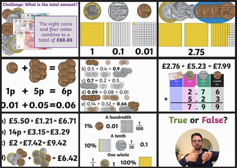 How To Teach Year 5 Addition Decimal Numbers Using Money
