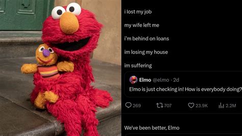 Elmo Responds To Angsty Replies Following Viral Wellness Check Post