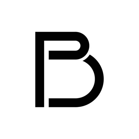 Letter P B D With Simple Line Shape Creative Modern Monogram Logo