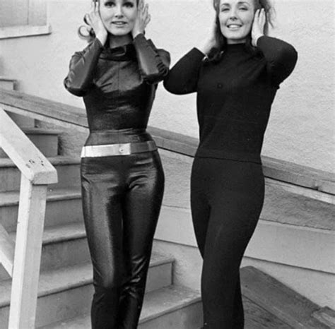 Julie Newmar As Catwoman With Her Stunt Double Marilyn Watson Ca 1966