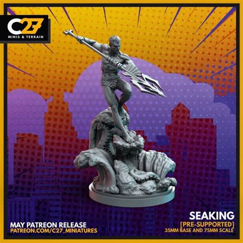 Sea King By C27 Miniatures For Marvel Crisis Protocol Etsy