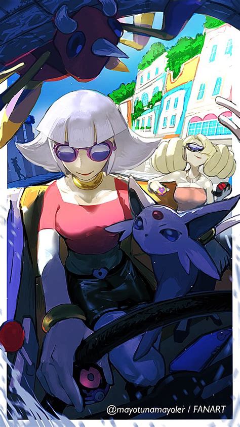 Espeon Ariados Bianca Annie And Oakley Pokemon And 3 More Drawn