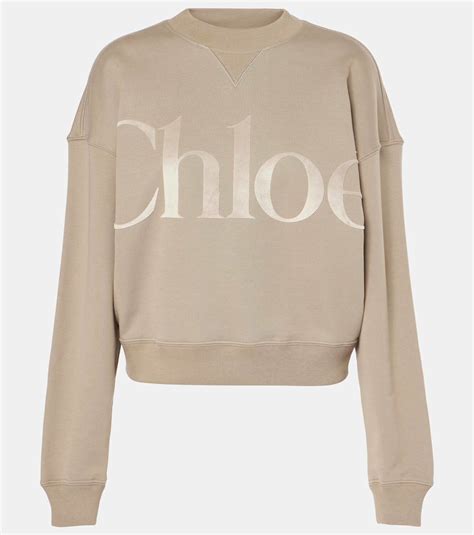 Chloé Logo Cotton Fleece Sweatshirt Chloe
