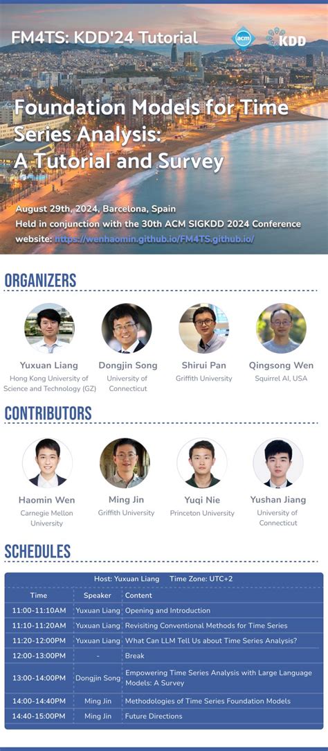 Qingsong Wen On Linkedin Kdd2024 Timeseriesanalysis