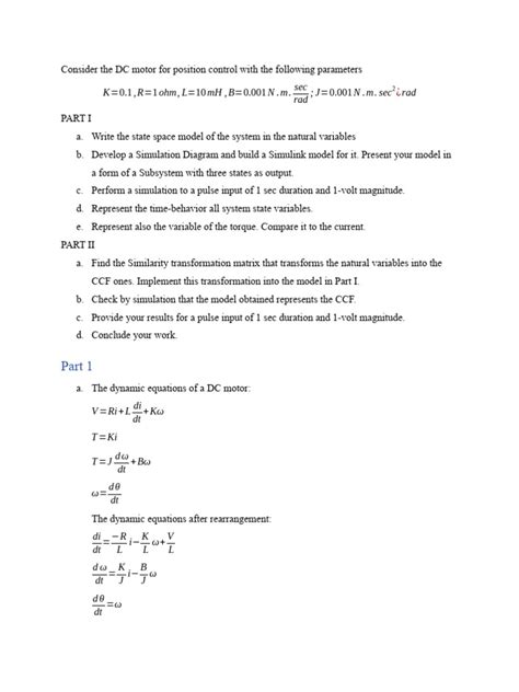 Assignment 1 Pdf Torque Applied Mathematics
