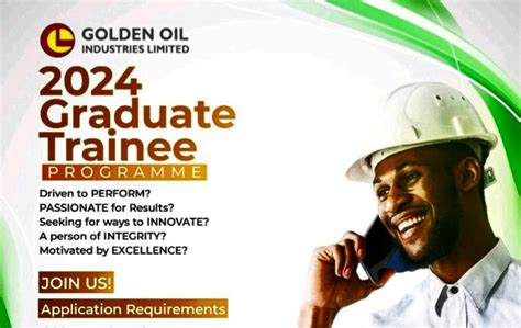 2024 Engineering Graduate Trainee Program At Golden Oil Industries Limited