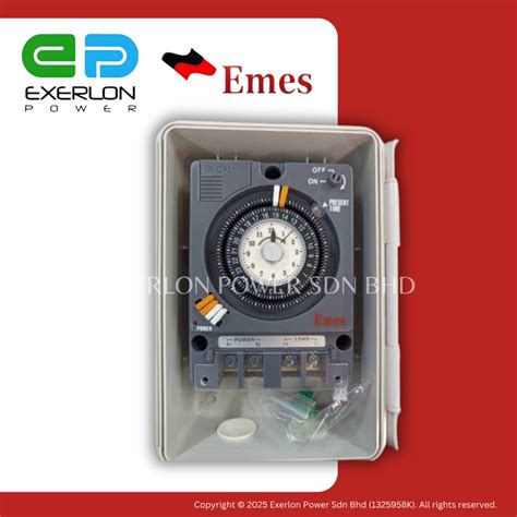 Emes 24hrs Analogue Time Switch Feeder Pillar Timer 30a — Tb 388