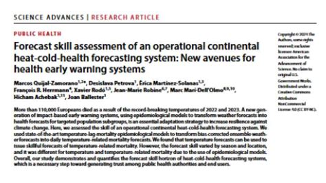 Forecast Skill Assessment Of An Operational Continental Heat Cold