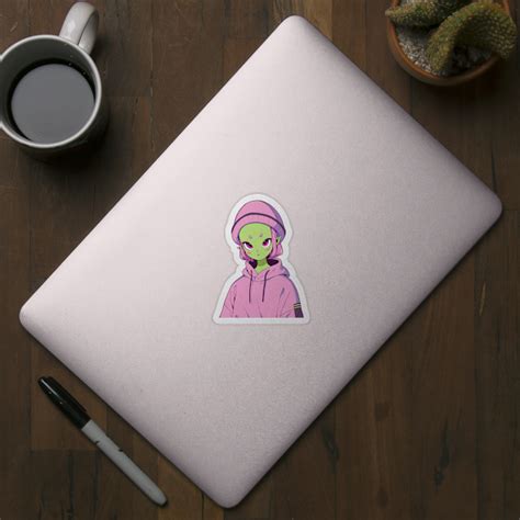 Pretty Anime Alien Girl Alien Girl Sticker Teepublic