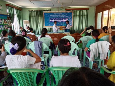 ချမ်းမြသာစည်မြို့နယ် လူထုအခြေပြုဗဟိုဌာန၌ အခမ်းအနားမှူးသင်တန်းဆင်းပွဲ