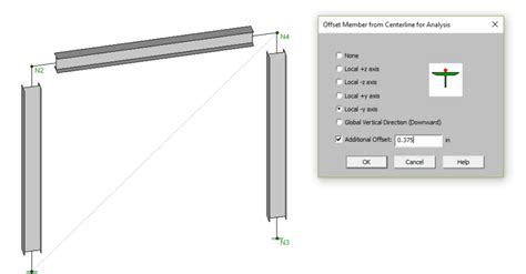 Risa How Do I Create Offset Connections In Risa 3d Risa How Do I Create Offset Connections In Risa 3d