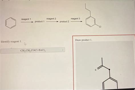 Solved Identify Reagent 1 Identify Reagent 1 Draw Product
