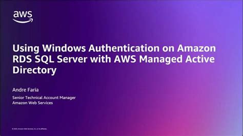 david wharton on linkedin using windows authentication on amazon rds