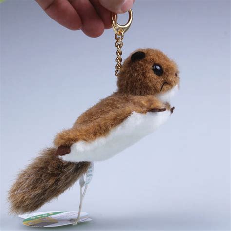 Plush Flying Squirrel Bag Charm Stuffed Animal Keychain Keaiart