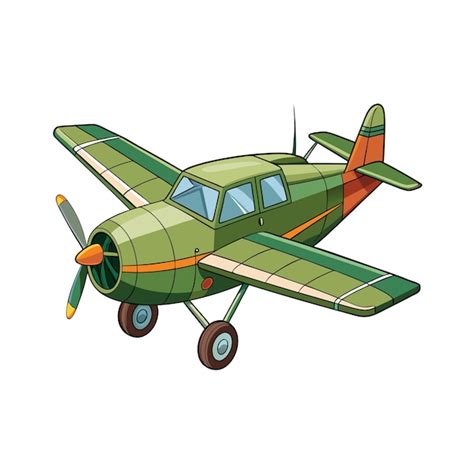 Concepto De Ilustración Vectorial Realista Del Avión Vector Premium