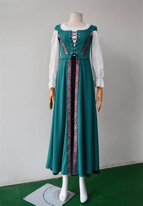 Lizakosht Chemise Cardigan Women Renaissance Queen Costume Irish Festi