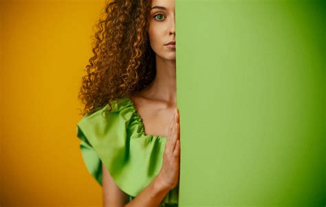 Wallpaper Look Girl Pose Background Model Hand Portrait Makeup