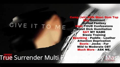 Masterblake Preview True Surrender Multi Fetish Master Blake Audio Manyvids