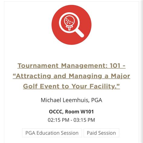 Michael Leemhuis Ma Ed Ccm Cce Master Pga Cmaa Fellow On Linkedin Per My Earlier Post