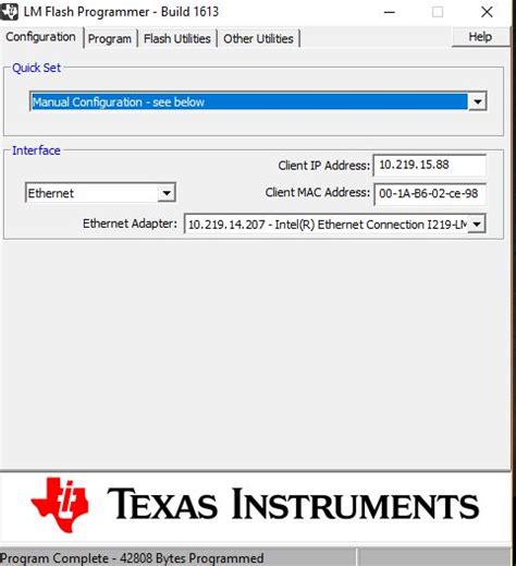 TM C NCPDT LM Flash Programmer Stuck Attempting To Connect Arm Based Microcontrollers