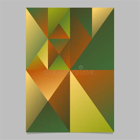 Geometrical Colorful Polygonal Minimal Gradient Triangle Page Template Stock Vector